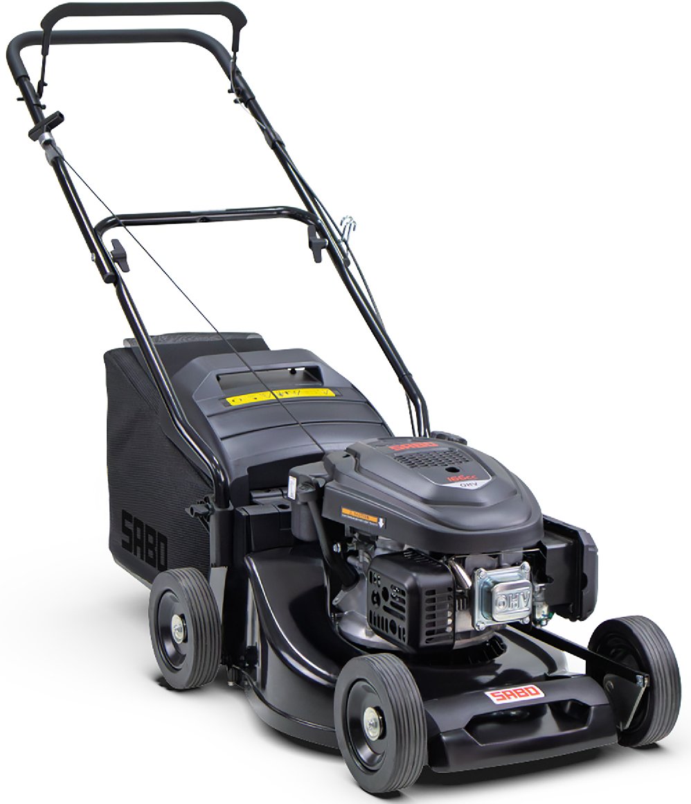 Sabo Benzin-Rasenmäher 43-COMPACT Black Edition limitierte Sonderediti ...